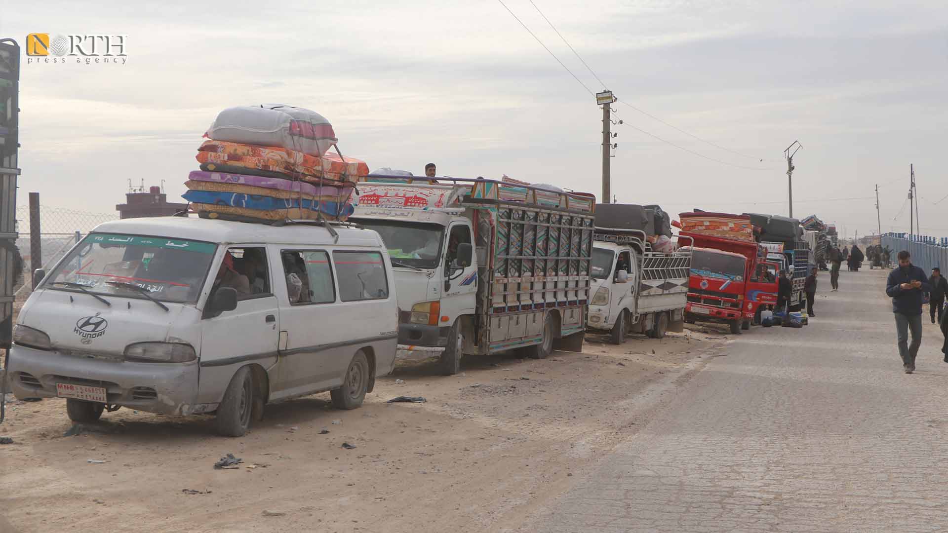 تحضيرات لإخراج الدفعة الحادية والعشرين، من مخيم الهول شمال شرقي سوريا